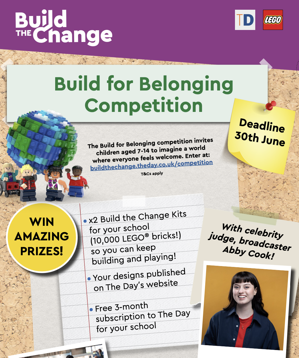Build for Belonging Worksheet - Primary - The Day - Build the Change